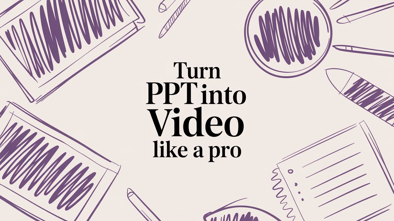 How to Turn a PPT into a Video Like a Pro
