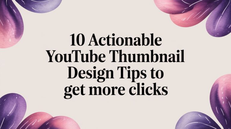 10 Actionable YouTube Thumbnail Design Tips to Get More Clicks