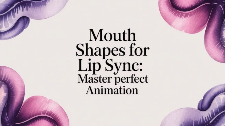Mouth Shapes for Lip Sync: Master Perfect Animation